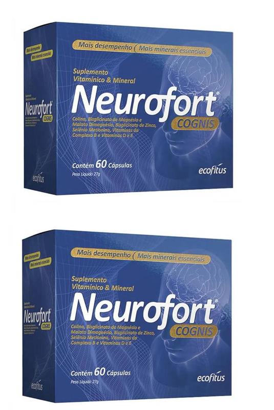 Kit Com 2 Suplemento Neurofort Cognis 60 Cápsulas - Ecofitus - Ecofitus ...