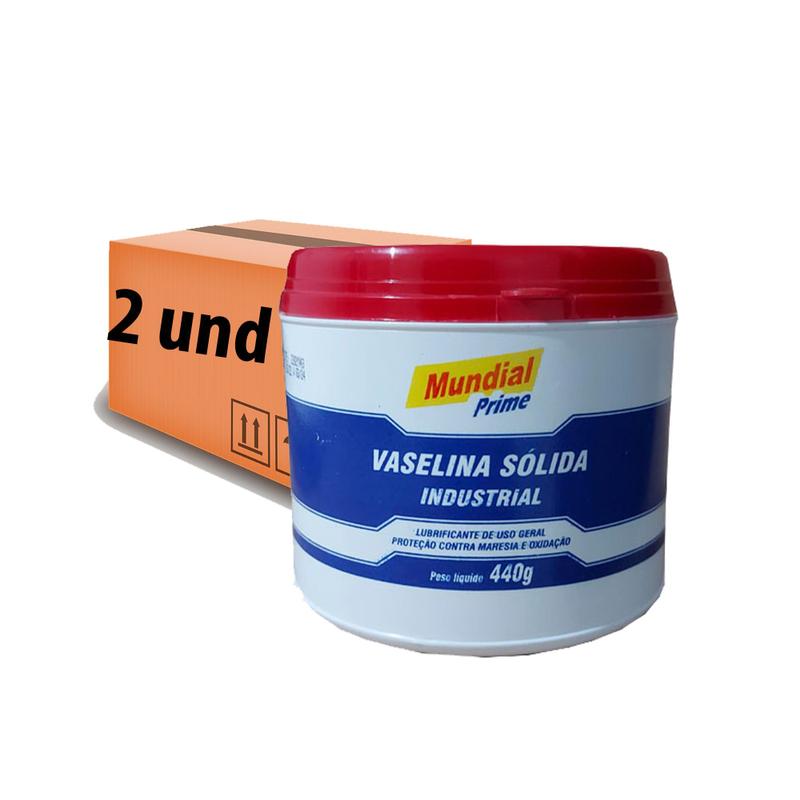 Kit Com 2 Vaselina Sólida Industrial 440g - MUNDIAL PRIME - Vaselina ...