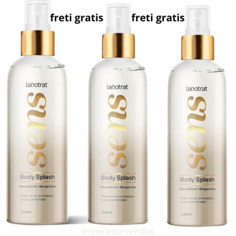 Kit Com 3 Body Splash Macadâmia & Bergamota Sens Labotrat - 230ml ...