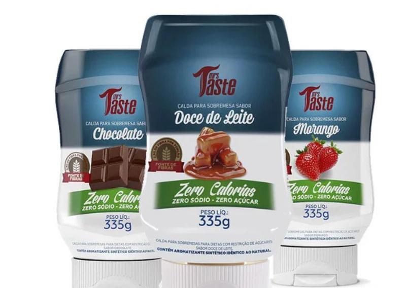 Kit com 3 Calda para sobremesa Zero Calorias - Mrs Taste - Calda para ...