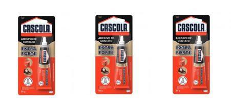 Kit com 3 - Cola Cascola Extra Forte Sem Toluol - 30gr - Cola de ...