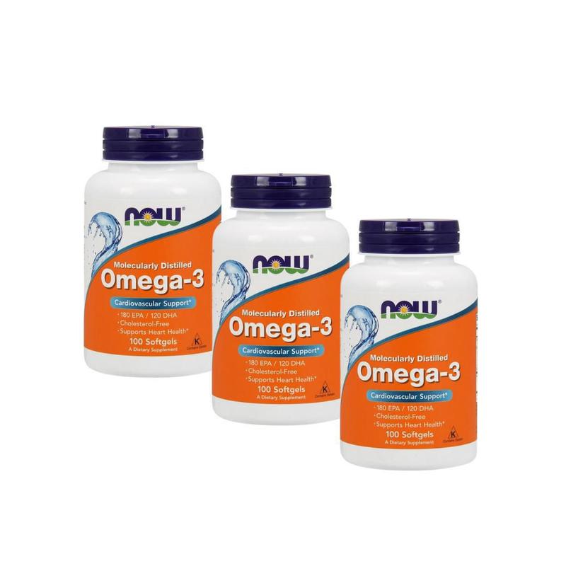 Kit Com 3 Omega-3 1000Mg 100 Capsulas - Nowfoods - SM - Ômega 3 / Óleo ...