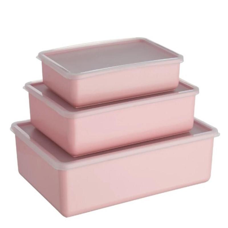 Kit com 3 potes de marmitas fitness para organizar e facilitar ...