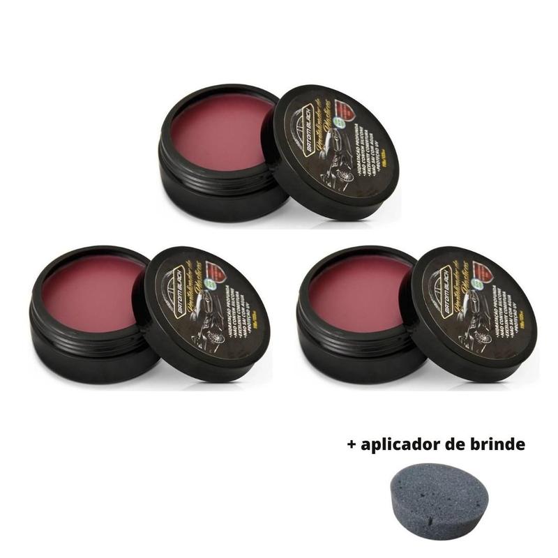 Kit com 3 revitalizador de plasticos 100g batom black - Batom ...