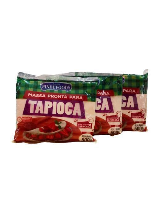 Kit Com 3 Unidades De Tapioca Com Massa Pronta 1500G - Pindufoods ...
