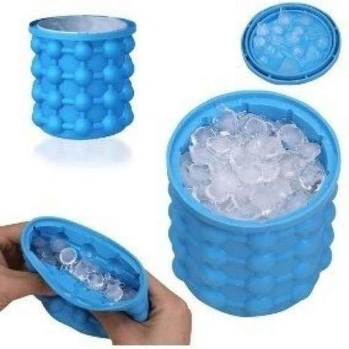 Kit Com 4 Mini Baldes Forma De Gelo Silicone Ice Magic Cube - Top Total ...