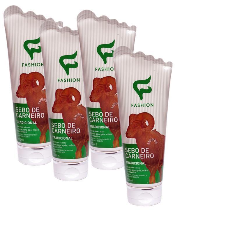 Kit com 4 Sebo de Carneiro Creme Tradicional 200ml Fashion - Cuidados ...