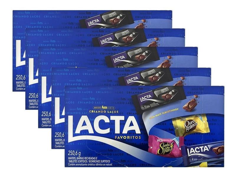 Kit com 5 Caixas De Bombom Lacta Sortidos 256g - Bombom - Magazine Luiza