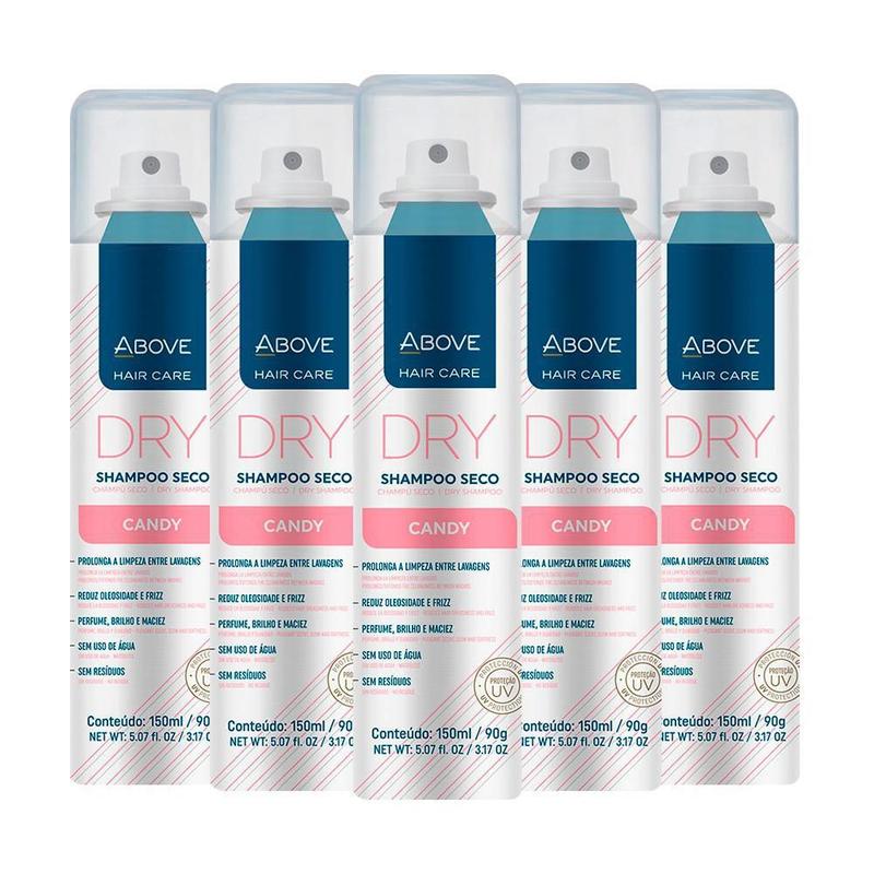Kit Com 5 Shampoo Seco Above Hair Care Dry Candy 150Ml/90G - Shampoo a ...