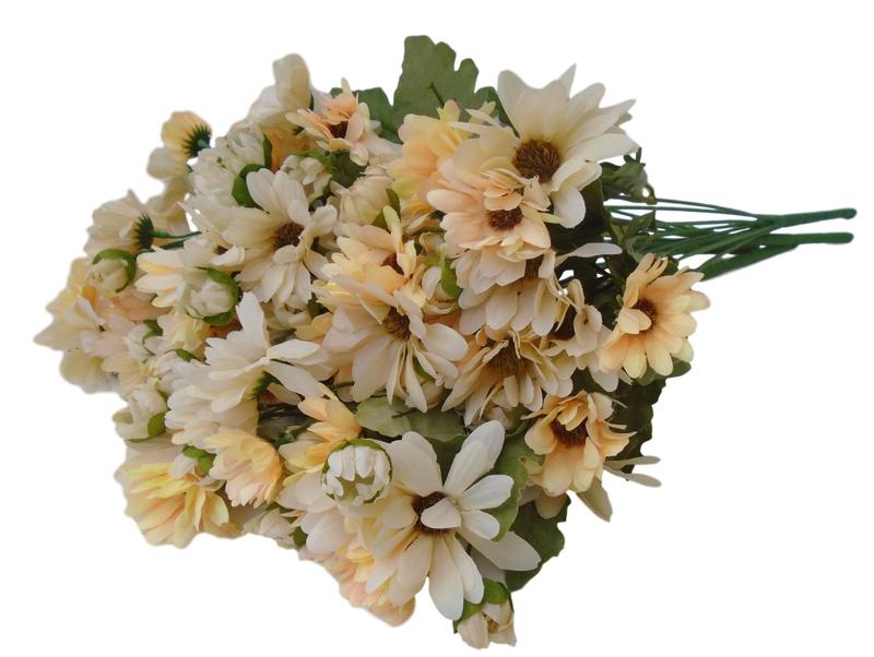 Kit com 6 buques de flores do campo artificiais margaridas - Decora ...