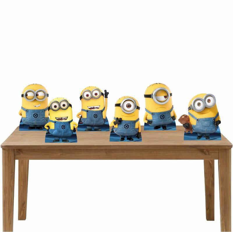 Kit Com 6 Displays De Mesa Minions - Inove Adesivos - Kit Decoração de ...