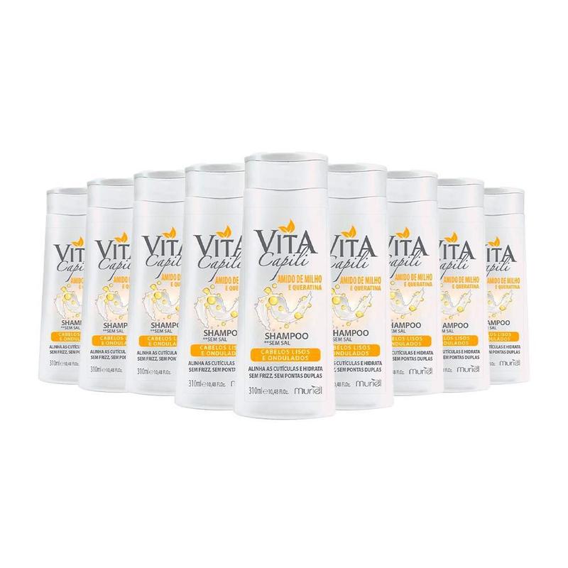 Kit Com 9 Shampoo Vita Capili Muriel Amido De Milho 310Ml - Kit Shampoo e Condicionador ...