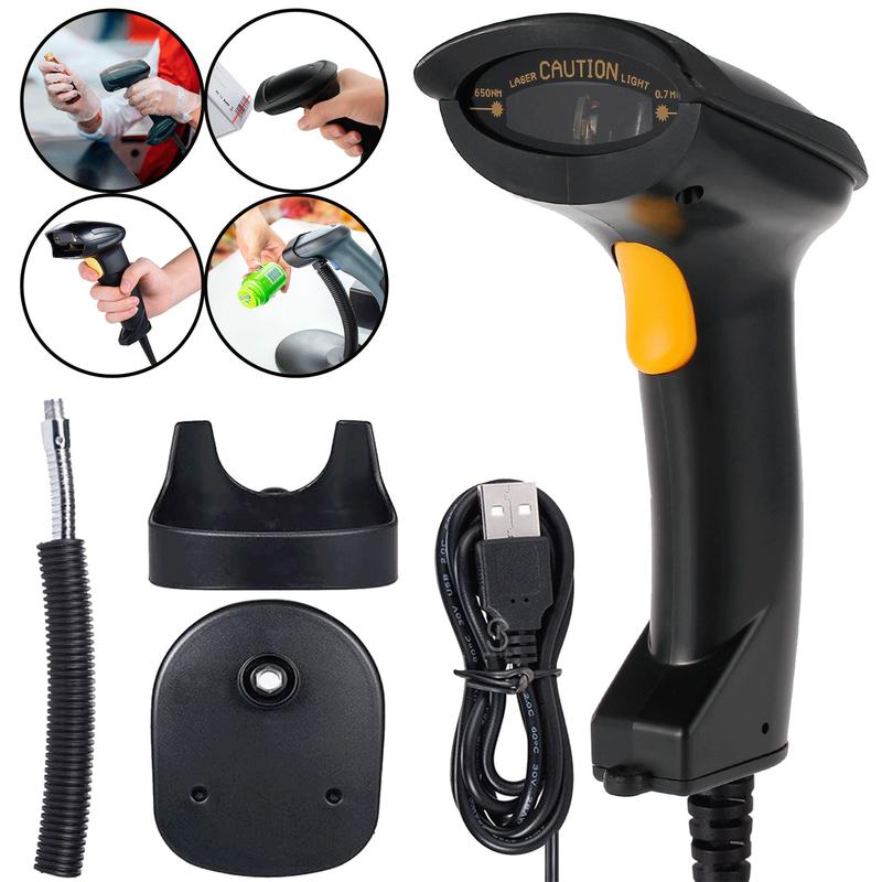 Kit Com Fio Leitor De Código De Barras Com Suporte LM-600 - B-MAX - Leitor de Código de Barras ...