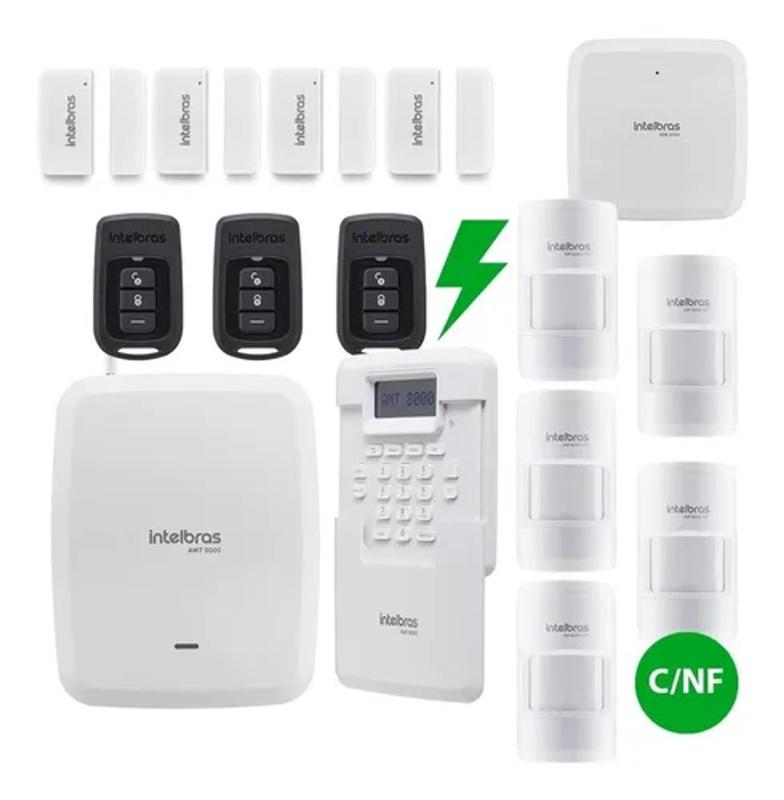 Kit Completo Central Alarme Intelbras Amt 8000 4x Sensores - Alarme ...