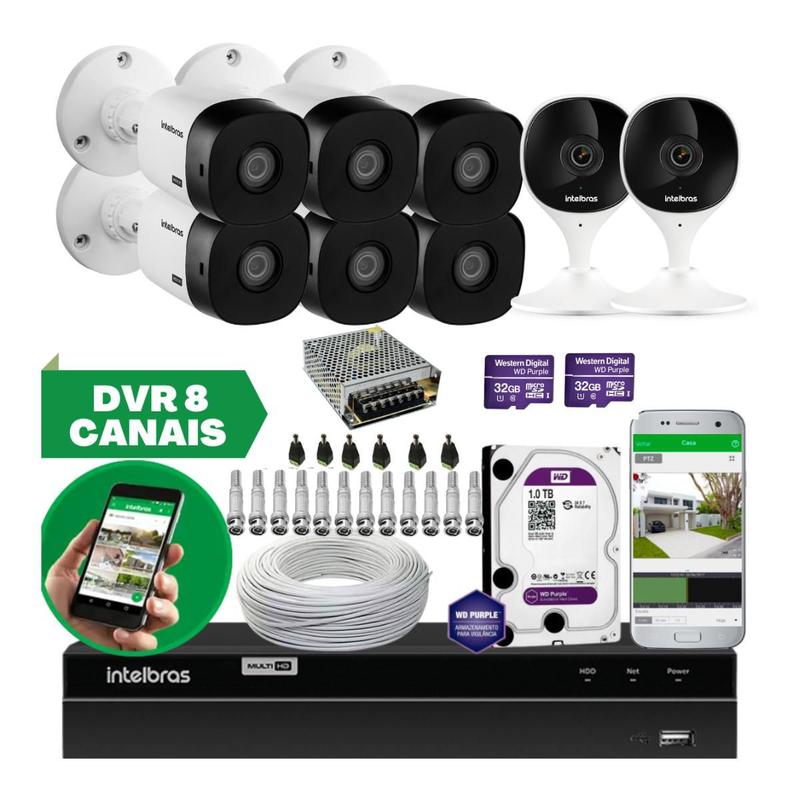 Kit Completo De Monitoramento Vhl 1220b C/ Imx Intelbras - Câmera de ...