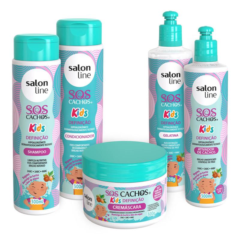 Kit Completo Kids SOS Cachos Definição - S.O.S Cachos - Kit de ...