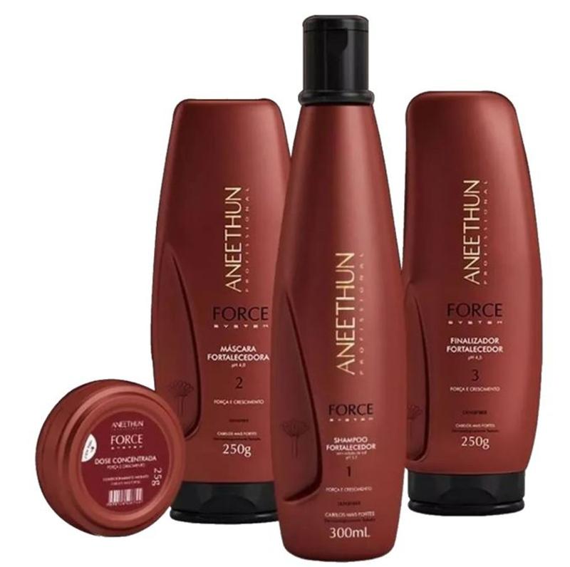 Kit Completo Linha Force System - Aneethun - Kit de Tratamento para ...