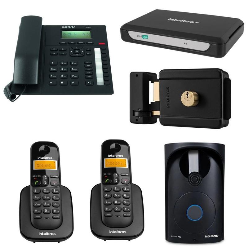 Kit Completo MiniCom Plus Intelbras comunicação telefonica - Central ...
