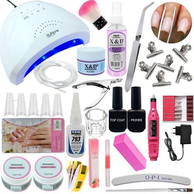 Kit Completo Para Alongamento Unha Em Gel E Fibra De Vidro - Comercio ...