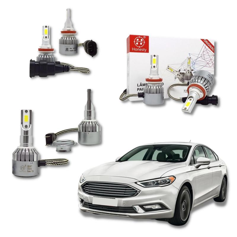 KIT Completo Supe LED Farol H7 H11 Para Ford Fusion 2014 2015 2016 2017 ...