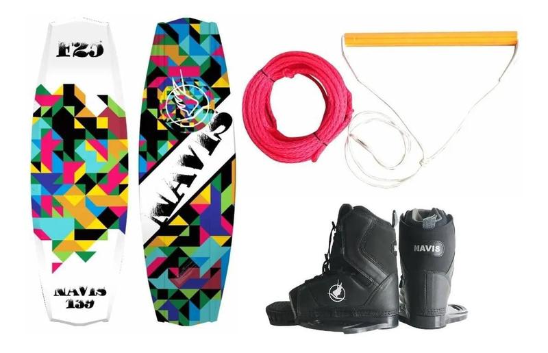 Kit Completo Wakeboard Navis Prancha F25 139Cm + Botas Cabo - Prancha ...