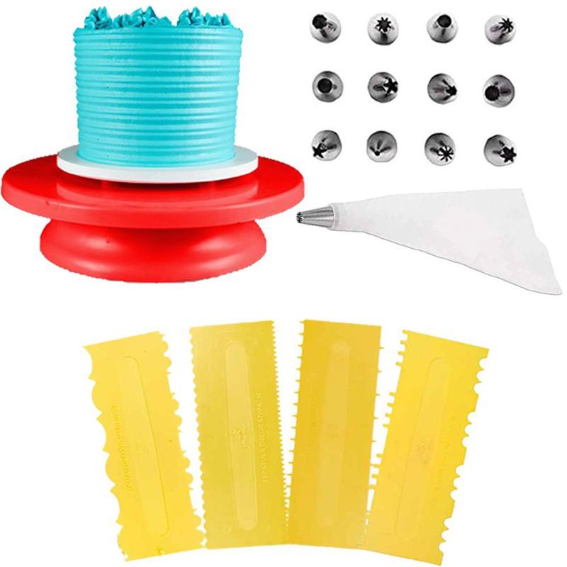 Kit Confeitaria Básico Iniciante Decoração de bolo espátula - Macrozão ...