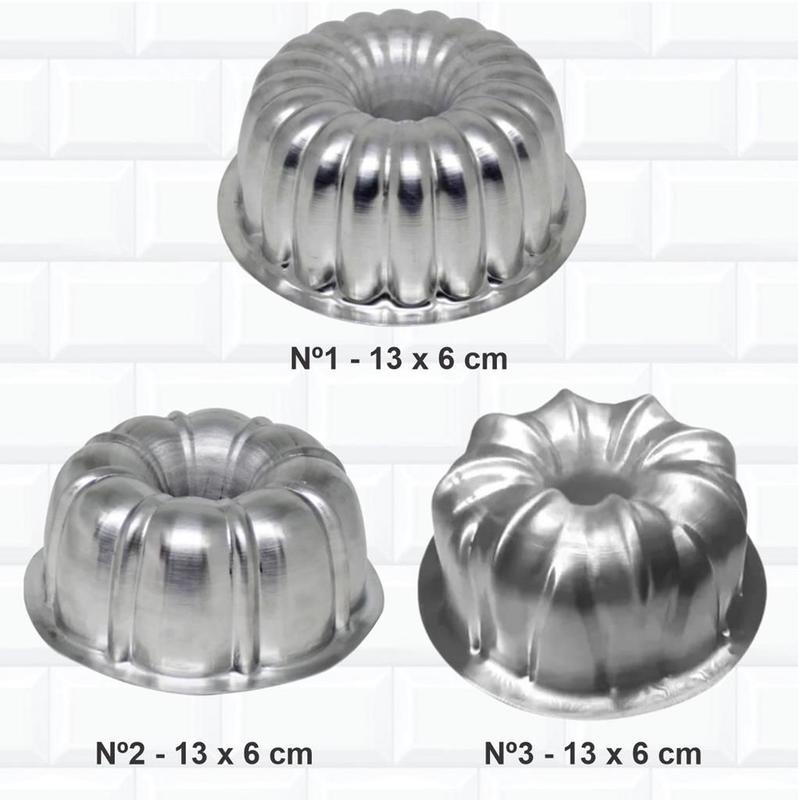 Kit Confeiteiro 3 Formas Bolo Decorada Gomada Vulcão - ISAMAR - Formas e Assadeiras - Magazine Luiza