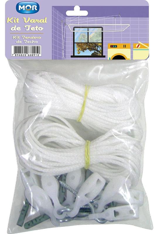 Kit Conserto Varal Teto Roldanas e Corda - Mor - Varal de Teto ...