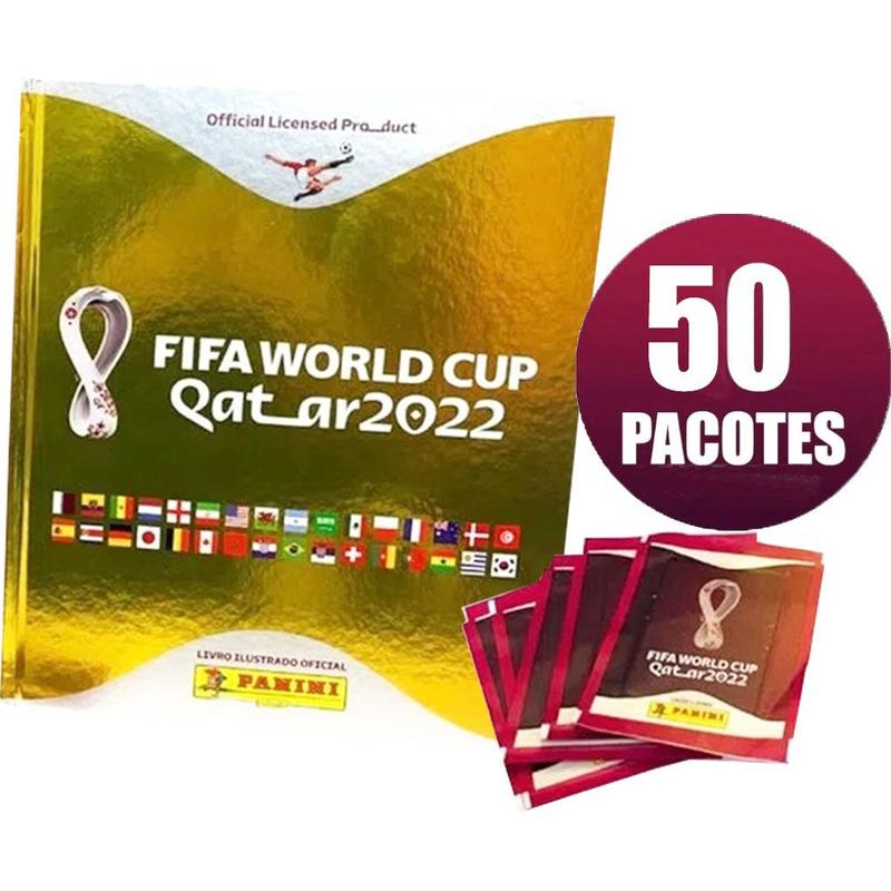 Kit Copa do Mundo 2022 Álbum Durado + 250 Figurinhas - Panini ...
