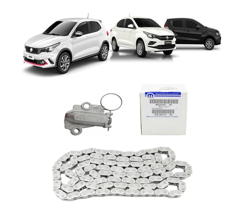 Kit Corrente Distribuição + Tensor Fiat Mobi Novo Argo Crono - ORIGINAL ...