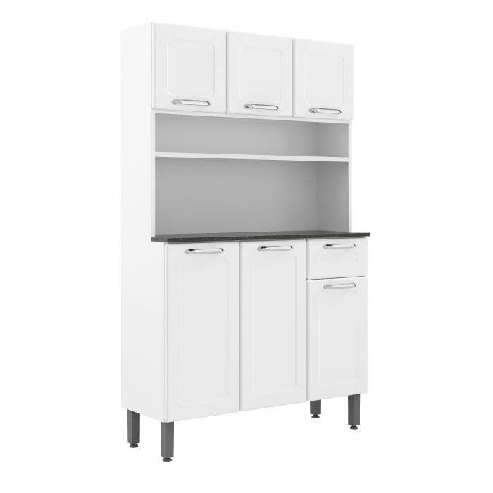 Kit Cozinha de Aço 6170 Dona Maria Bertolini Branco - Cozinha Compacta ...