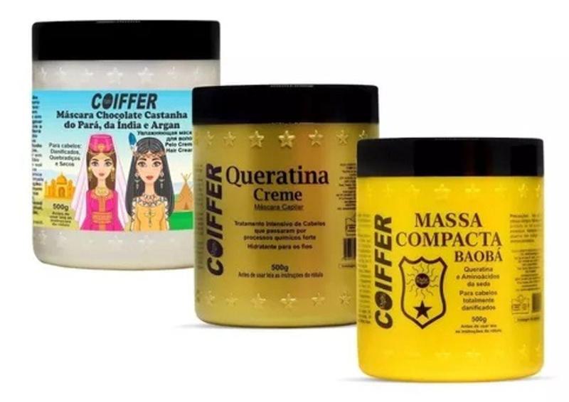 kit cronograma capilar coiffer 3 unidades - Kit de Tratamento para ...