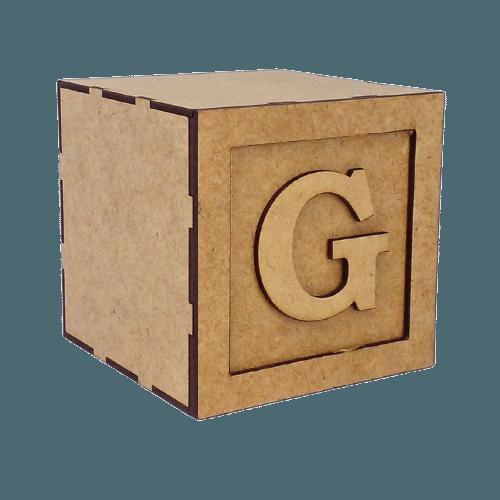 Kit Cubo Desmontável 12x12x12cm com Letra Bookman Old Style - Art ...