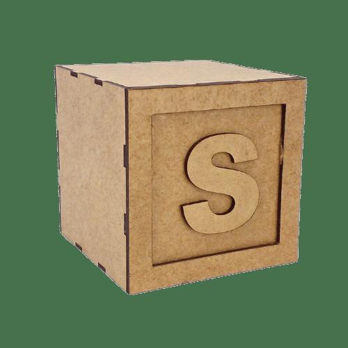 Kit Cubo Desmontável 25x25x25cm com Letra Arial Black - Art & Hobby ...