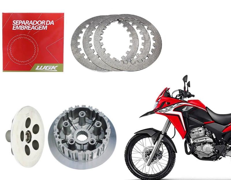 Kit Cubo + Platô + Discos Separadores Wgk Cb 300 Cb300r Xre 300 ... Kit Cubo + Platô + Discos Separadores Wgk Cb 300 Cb300r Xre 300 ...