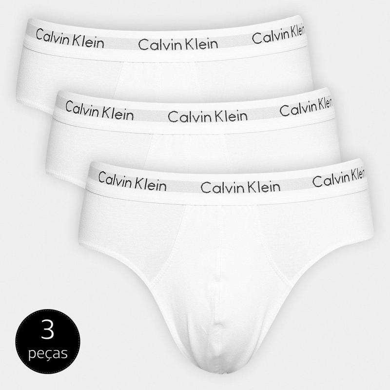 Kit Cueca Slip Calvin Klein C/ 3 Peças - Cueca - Magazine Luiza