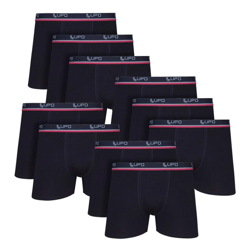 Kit Cuecas Box Boxer 10 Peças Original Atacado Revenda - Lupo - Cueca ...