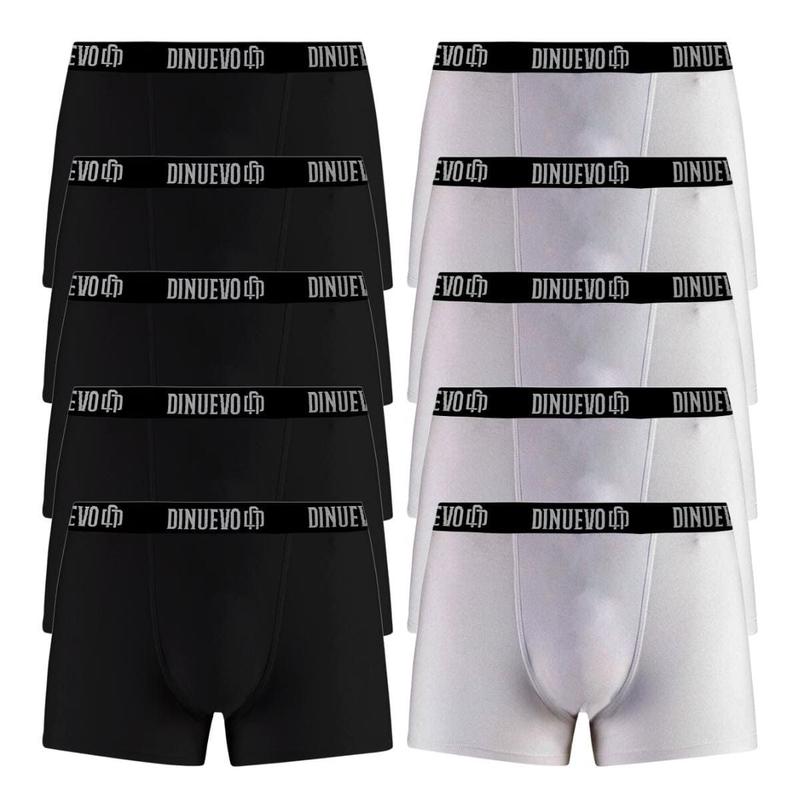 Kit Cuecas Box Boxer 10 Unidades Di Nuevo Branca e Preta - Cueca ...