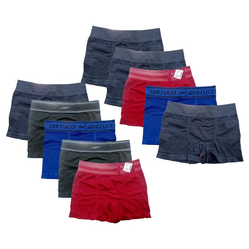 Kit Cuecas Boxer Zee Rucci Microfibra Sem Costura - 10 Unidades - Cueca ...