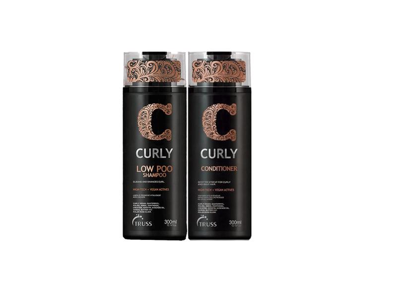 Kit Curly Low Poo Shampoo 300ml + Curly Condicionador 300ml - Truss ...