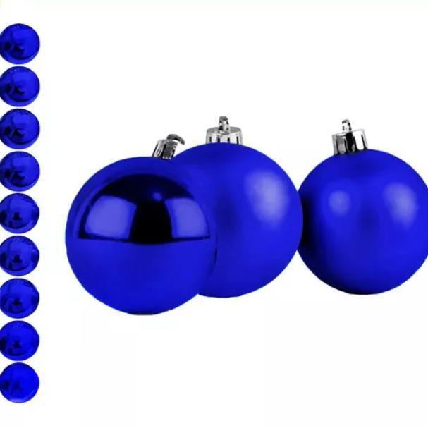Kit de 12 Bolas Azuis Brilhantes de 5cm para Árvore de Natal - Online ...