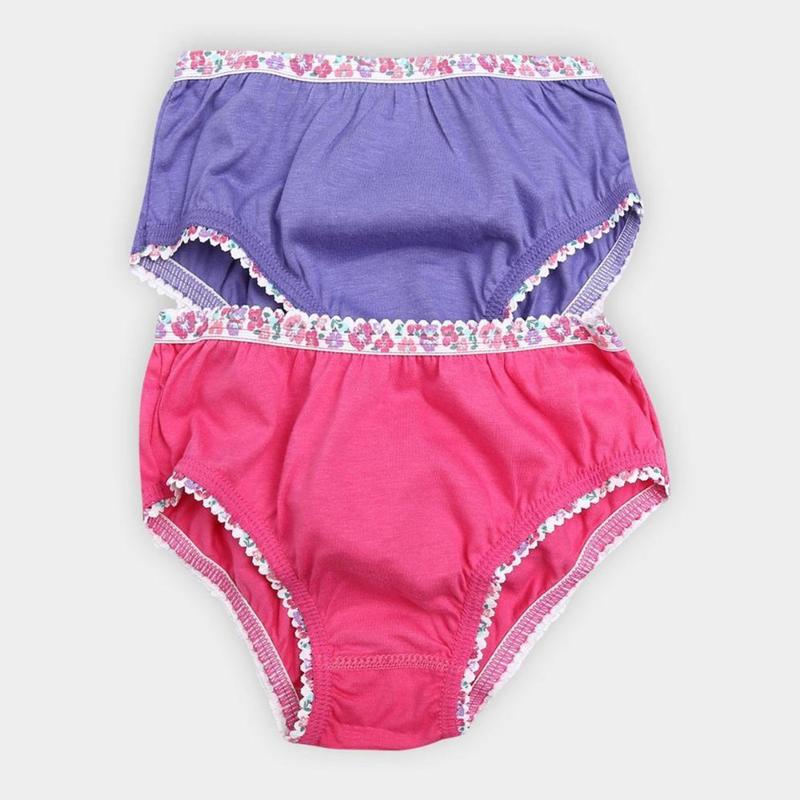 Kit de 2 Calcinhas Infantis Lupo Feminina - Calcinha Infantil ...