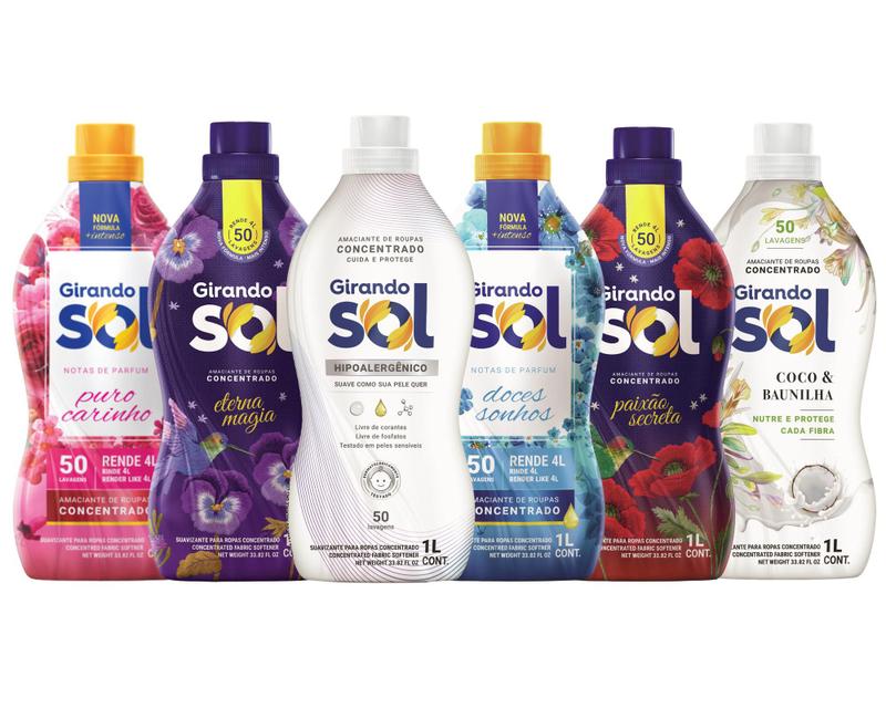 Kit de Amaciante Concentrado Girando Sol 6 litros - Amaciante ...