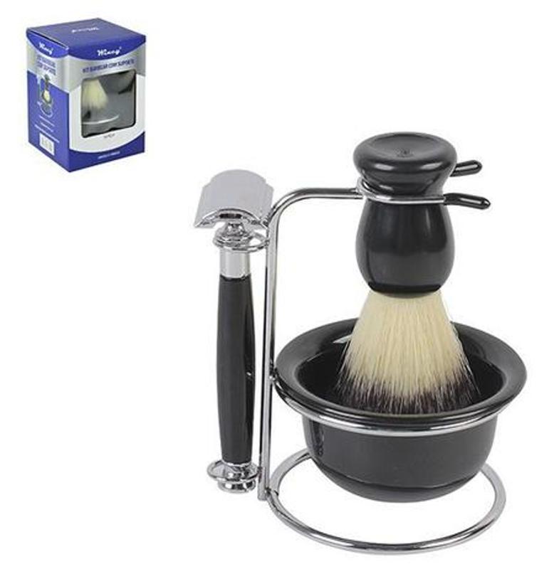 Kit de Barbear com Pincel, Pires, Barbeador e Suporte - Wincy ...