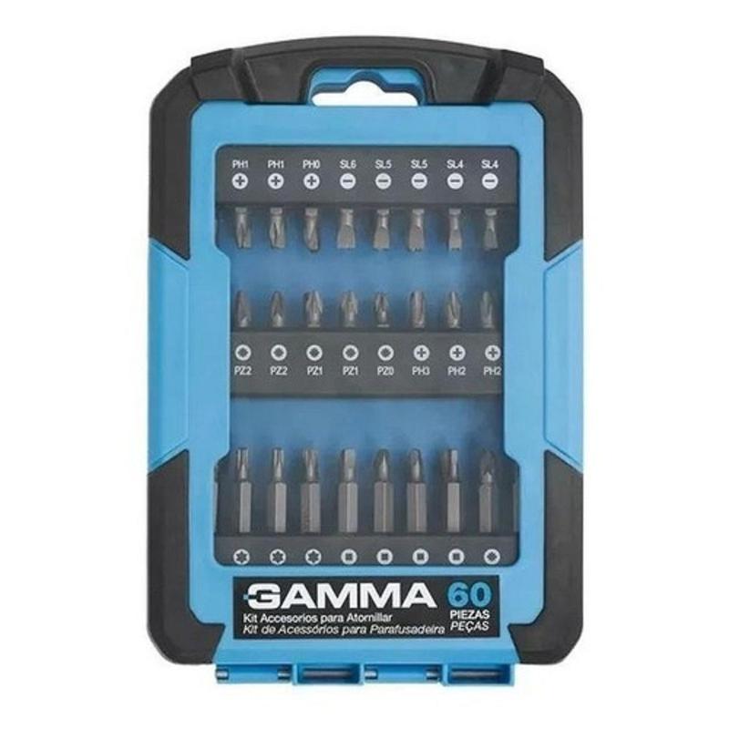 Kit de bits e soquetes com 60 peças g19526ac gamma - Jogo de Bits ...