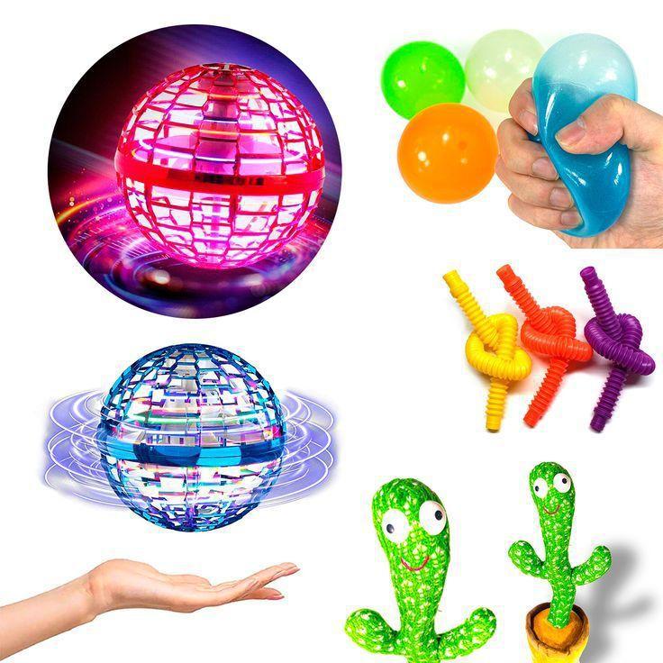 Kit de Brinquedos Fidget Toys Bola Voador Led Drone Diversos ...