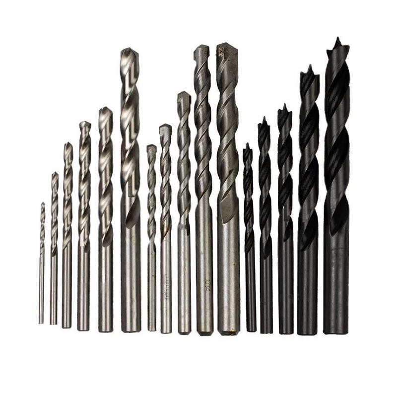 Kit de Brocas com 16 Peças Aço Carbono e Vídia HSS 9TG Eda - Bits e ...