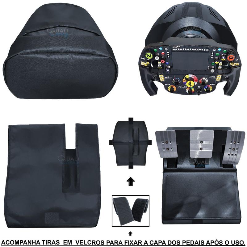 Kit de Capas Protetoras p/ Add-On/Volante F1 e p/ Base T300RS GT + Capa ...
