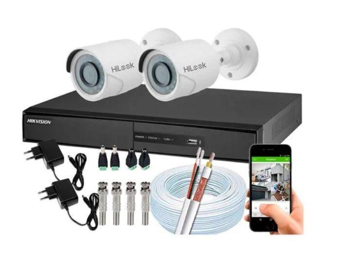 Kit de cftv dvr 4 canais com 2 câmeras - HIKVISION - Gravador de Vídeo ...
