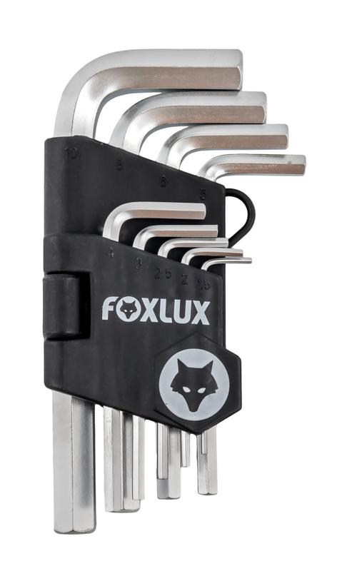 Kit de Chaves Allen Foxlux 9 Peças 1,5mm a 10mm - Chave Allen ...